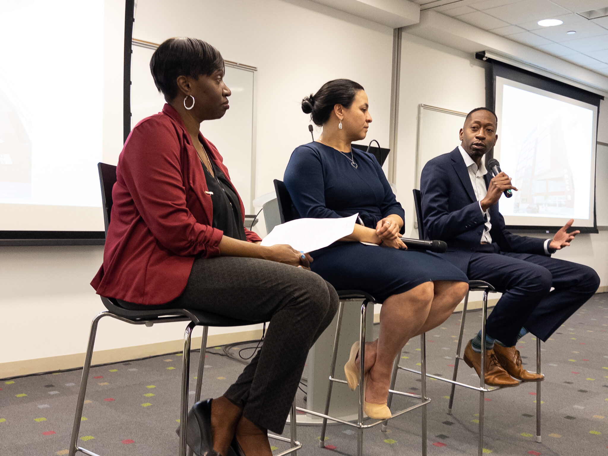 Photos from the Apprenticeship Panel – BMCC/JPMC Apprenticeship Program