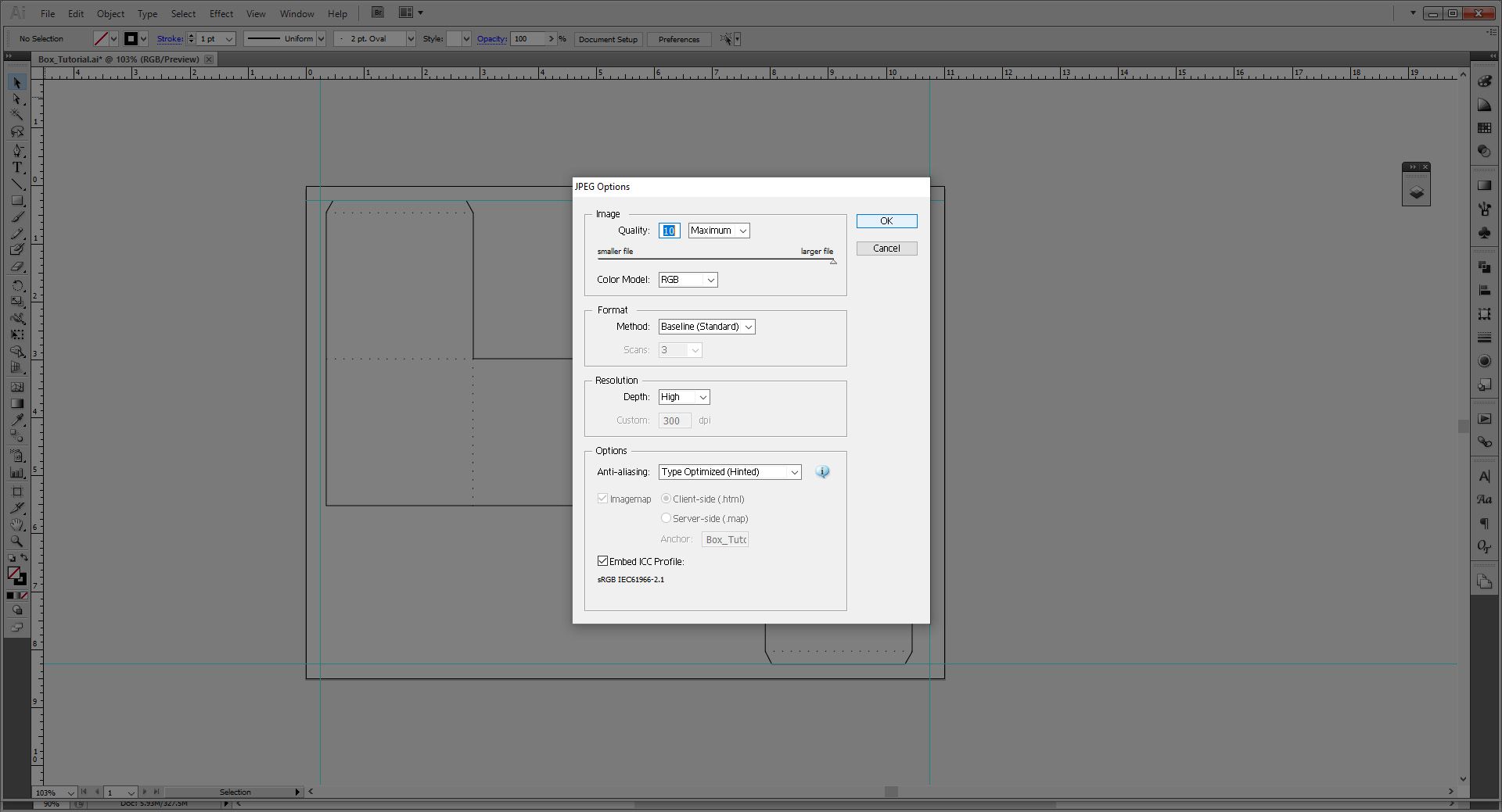 Designing a Box Template in Illustrator – BMCC Makerspace
