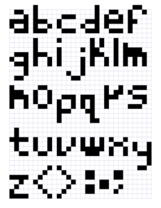 Bitmap Alphabet | Typography & Layout